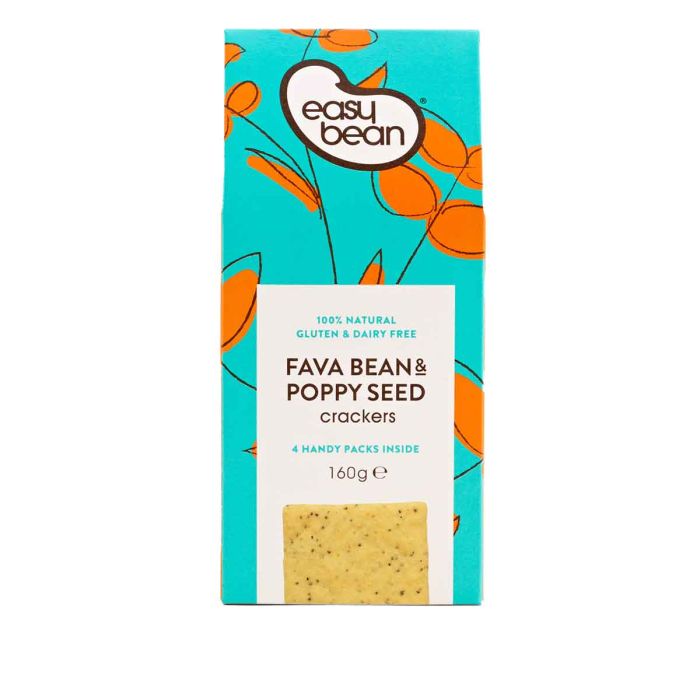 Easy Bean - Fava Bean & Poppy Seed Cracker 150g – Nourished Communities